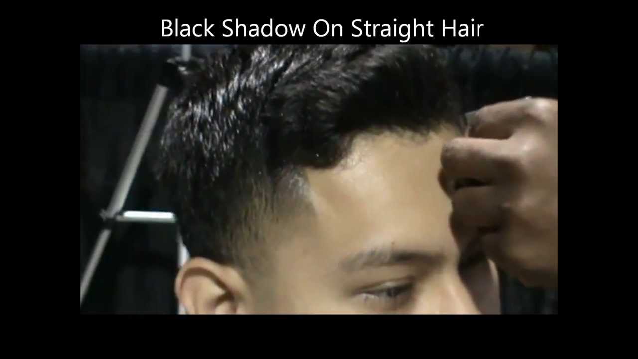 Black Shadow Spray On Straight Hair - YouTube