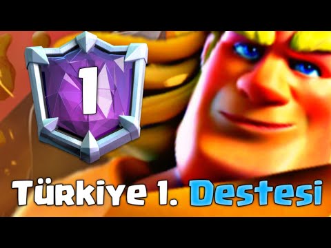 TÜRKİYE 1.Sİ DESTESİ İLE OYNADIM !!! #clashroyale
