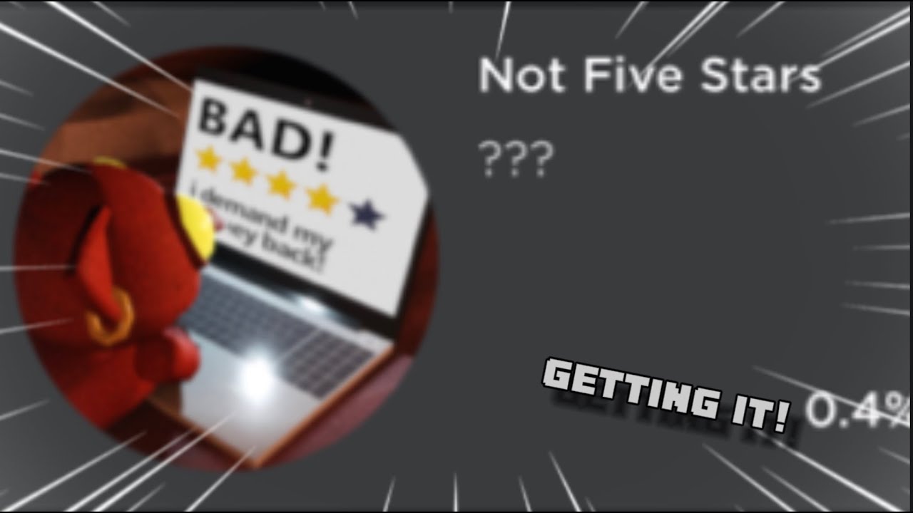 TRYING TO GET THE NOT FIVE STARS BADGE IN DOORS! - YouTube