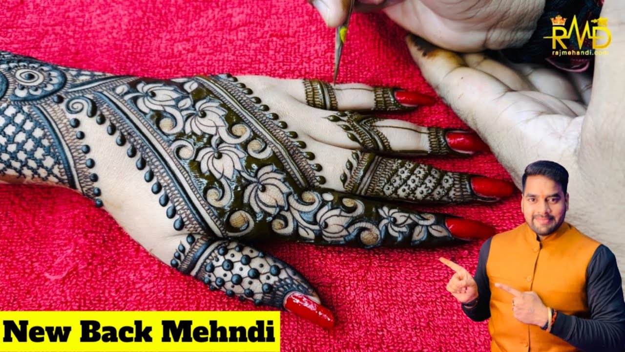 Lotus Mehndi beautiful design | back hand Mehndi tutorial | Mehndi ...