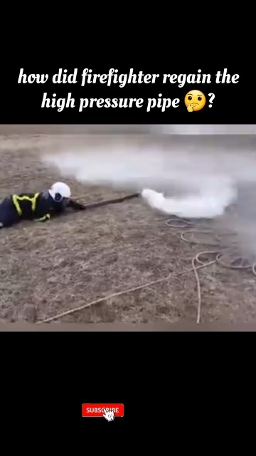 how did regain high pressure pipe fire fighter ,#firefighter ,#shorts ...