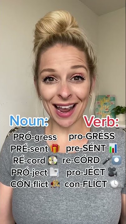 Word Stress on Nouns and Verbs 🗣 | Improve your English pronunciation ...