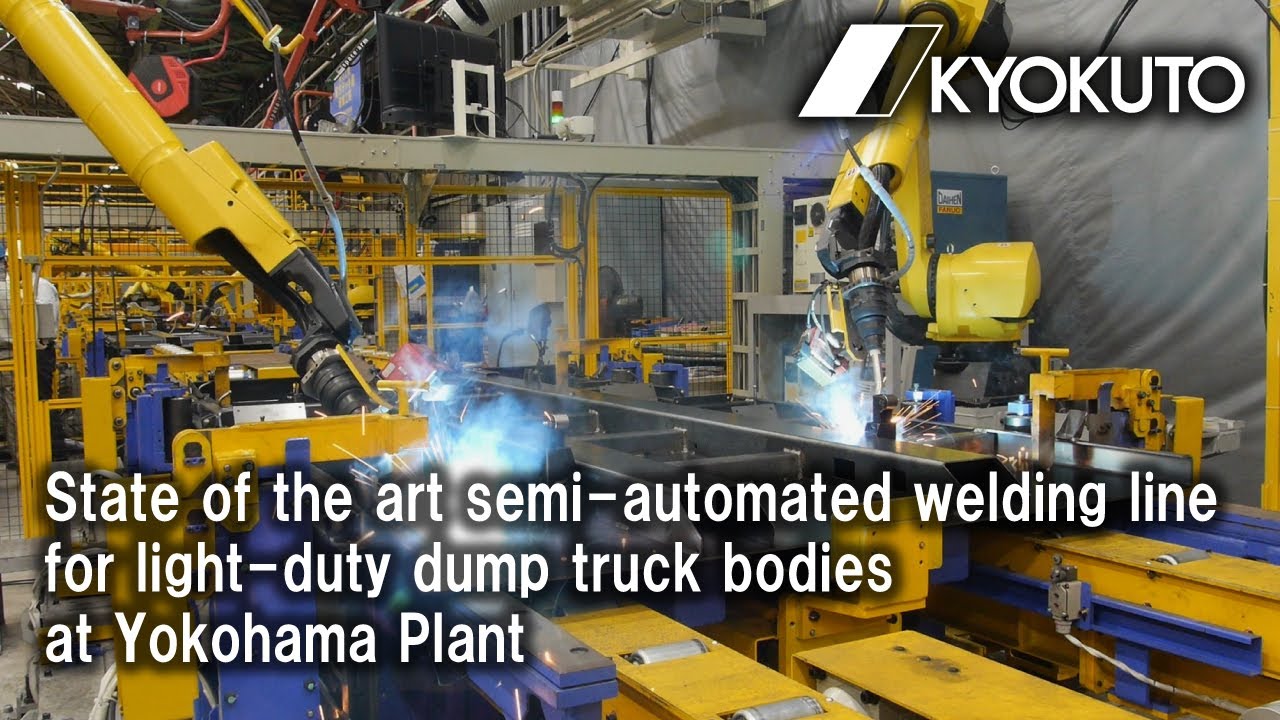 State of the art semi-automated welding line for light-duty dump truck ...