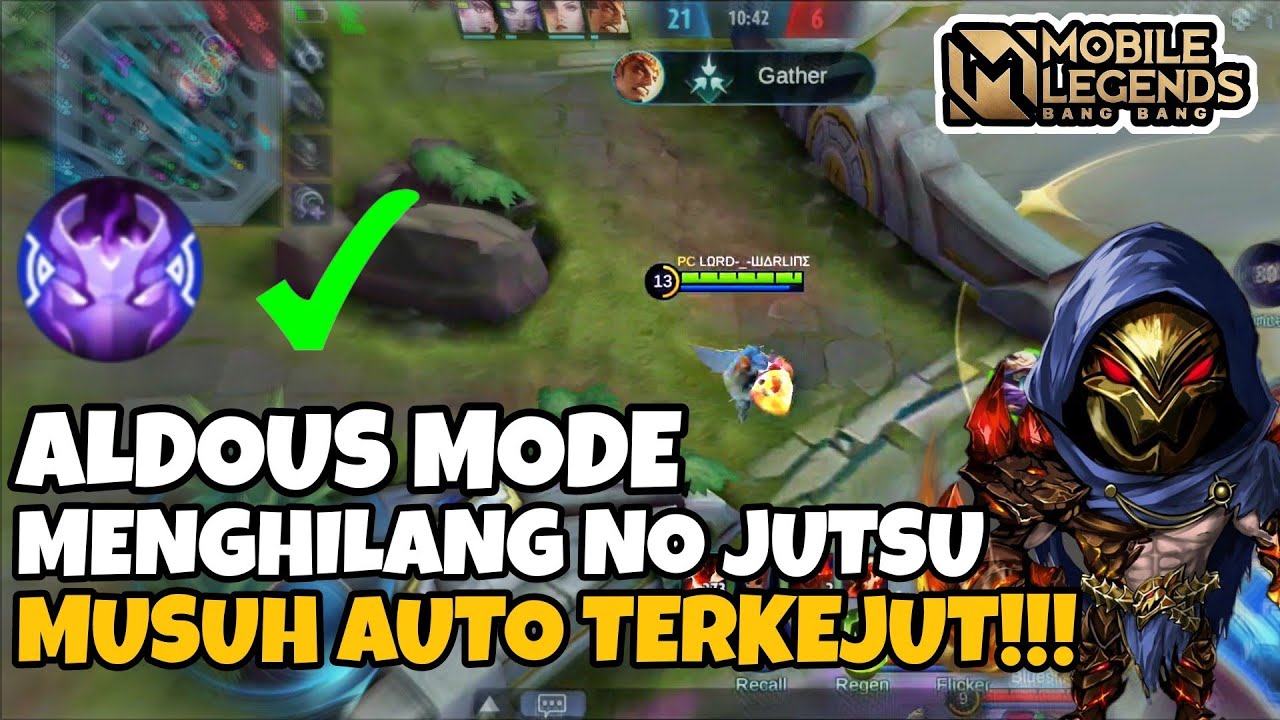 JURUS RAHASIA ALDOUS, MENGHILANG NO JUTSU - Mobile Legends - YouTube