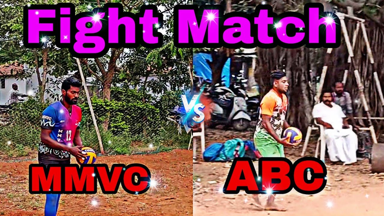 Fight Match🤜🤛 || MMVC💪💪 VS ABC👌👌 || #volleyball || Set-1 - YouTube