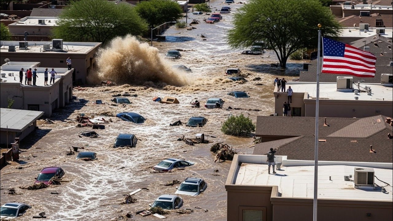 Phoenix Underwater, USA! Historic Flooding Slams Arizona with ...