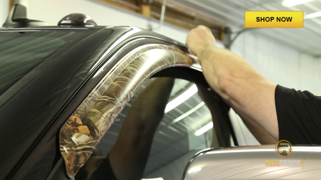 Stampede Camo Window Deflectors - Fast Facts - YouTube
