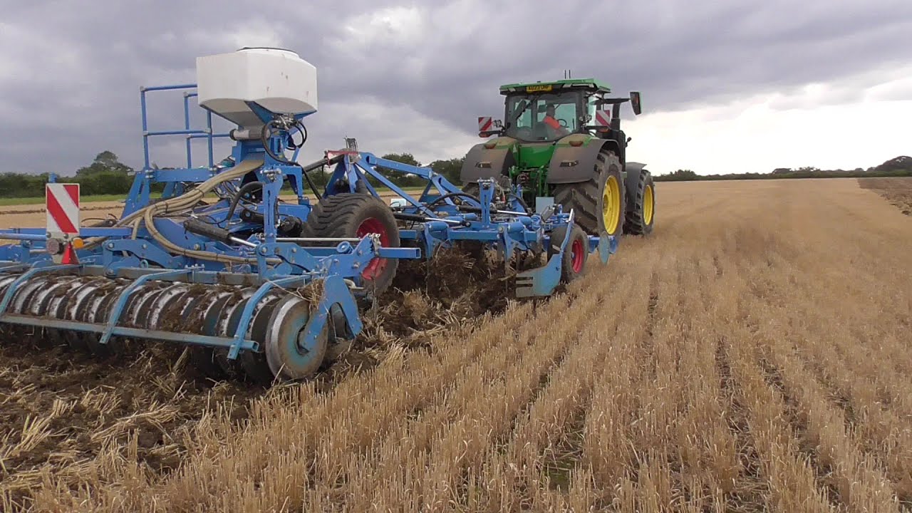 john deere 8r370 with lemken karat & john deere 6250r & vaderstad ...