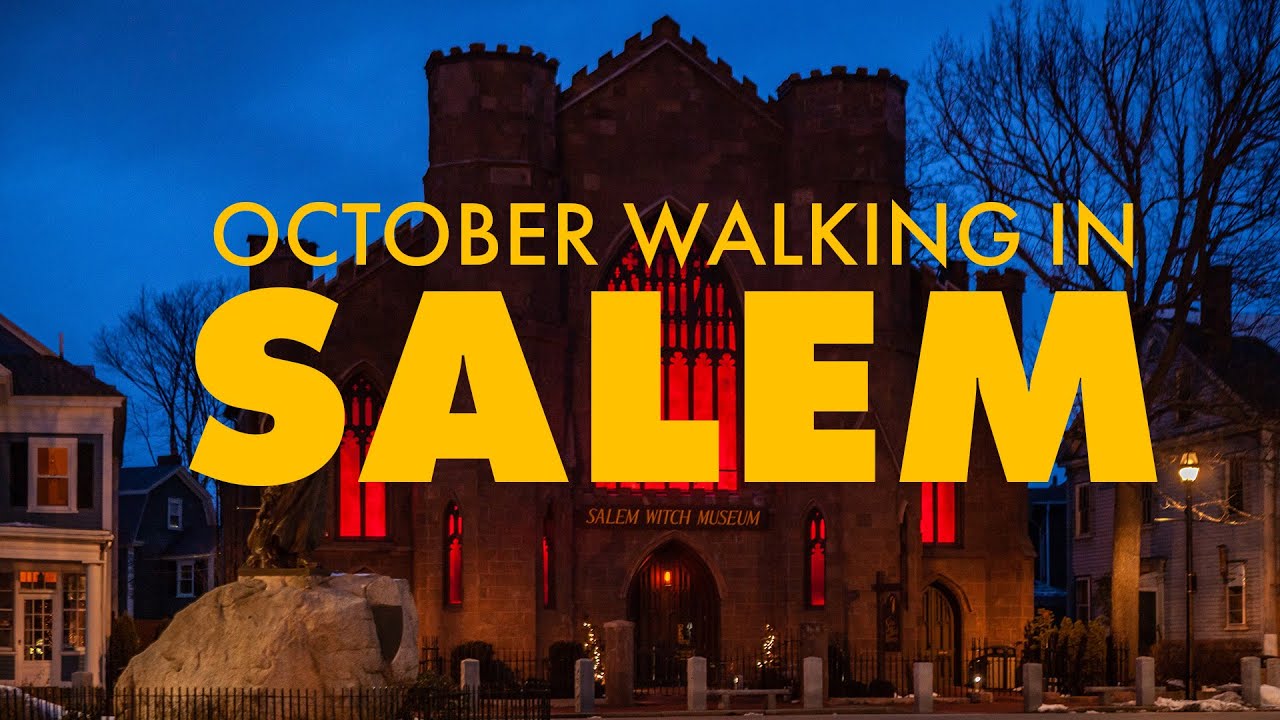 Salem, Massachusetts Walking Tour: October Halloween Sights - YouTube