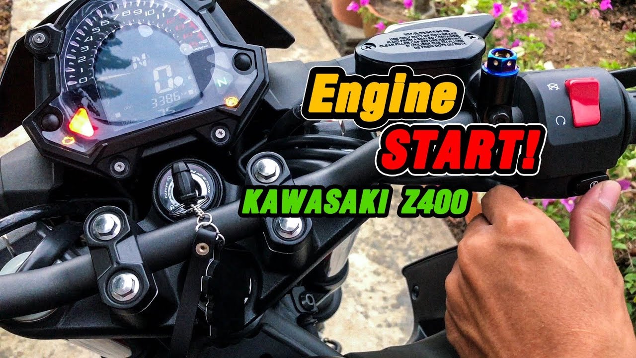 Real! Engine Start Kawasaki Z400 2019 - YouTube