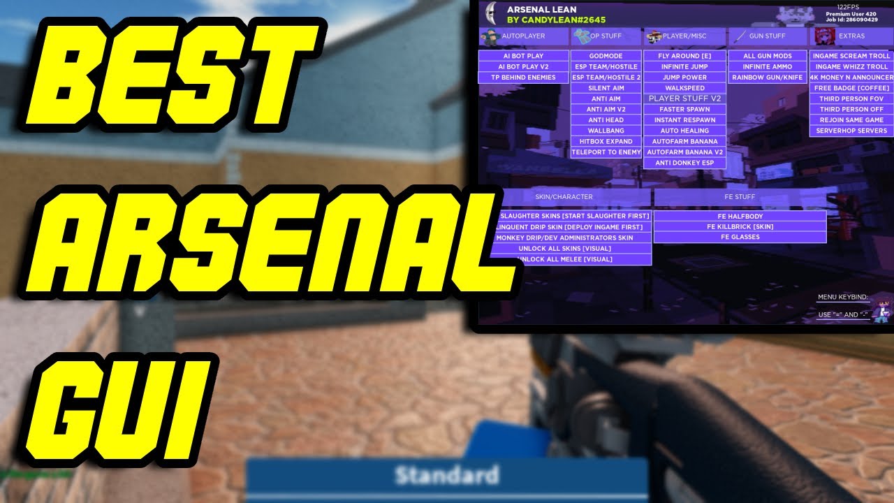 Roblox Arsenal Script Gui Ai Play More Pastebin 2022 Youtube