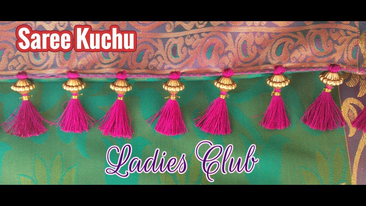 Saree Tassels I Saree Kuchu making using Beads I Latest Kucchu Designs ...