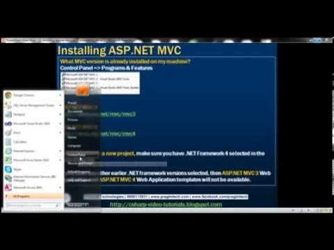 part 1 Installing aspnet mvc - YouTube