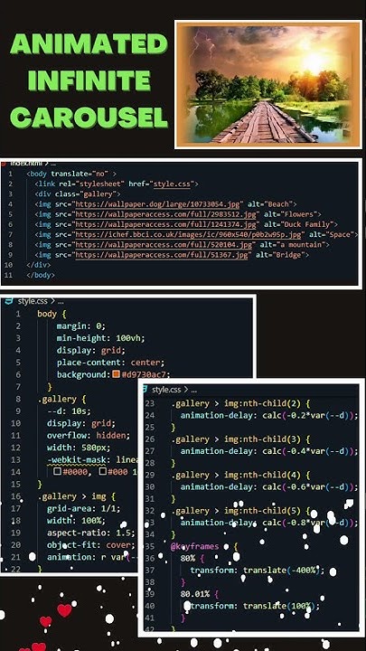 ANIMATED INFINITE CAROUSEL - YouTube