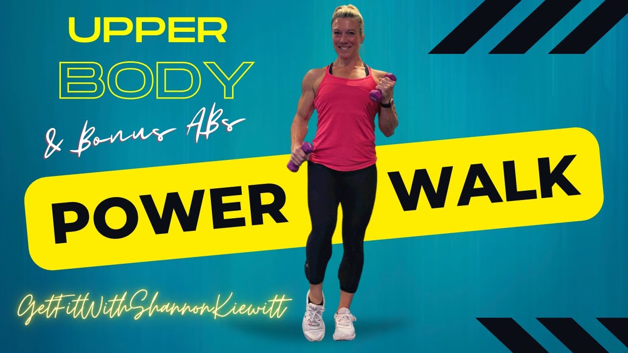 INDOOR POWER WALK & BONUS ABS - YouTube