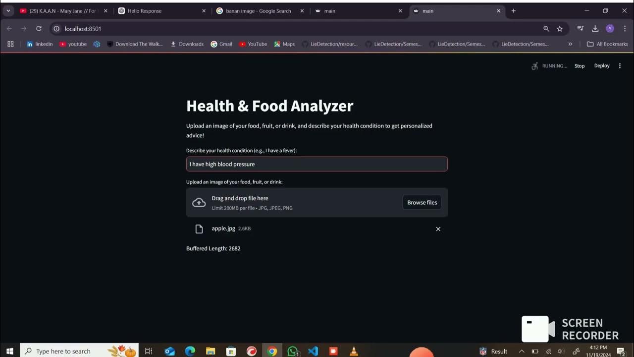 Langchain | OpenAI Based Health & Food Analyzer chatbot - YouTube