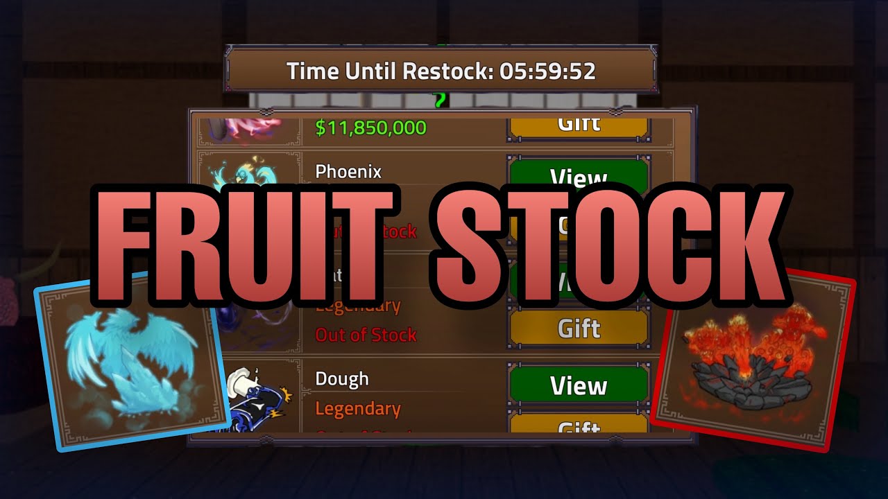 ROBLOX KING LEGACY FRUIT STOCK - YouTube
