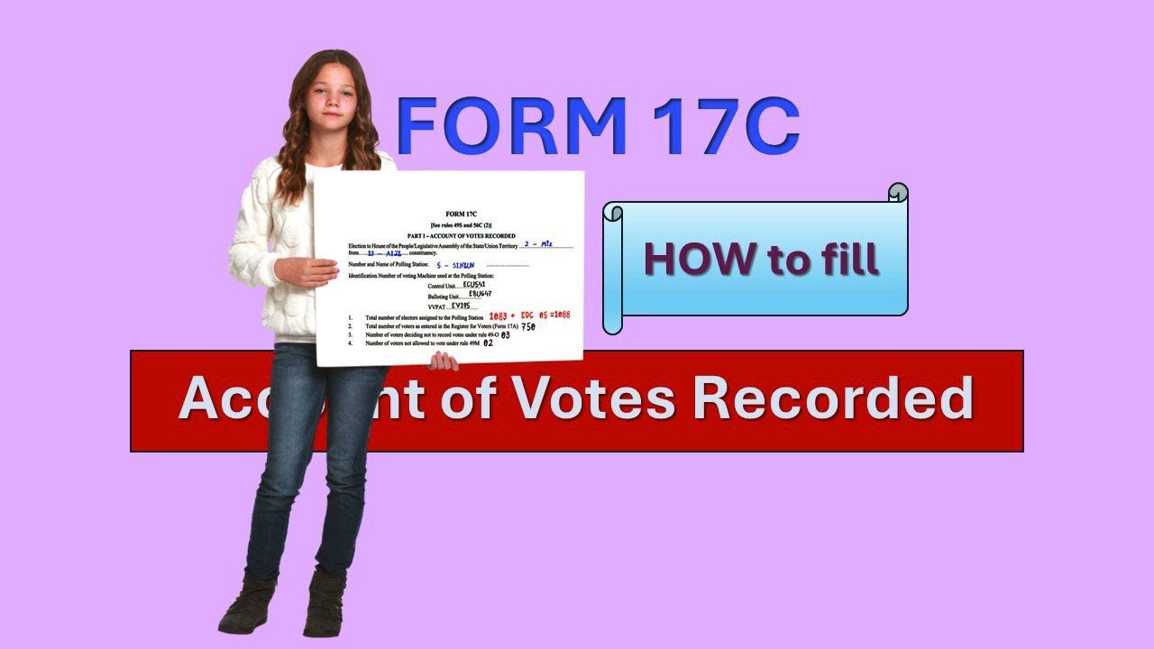 How to fill up FORM 17 C || Account of Votes Recorded || SCRUNITY COVER ...