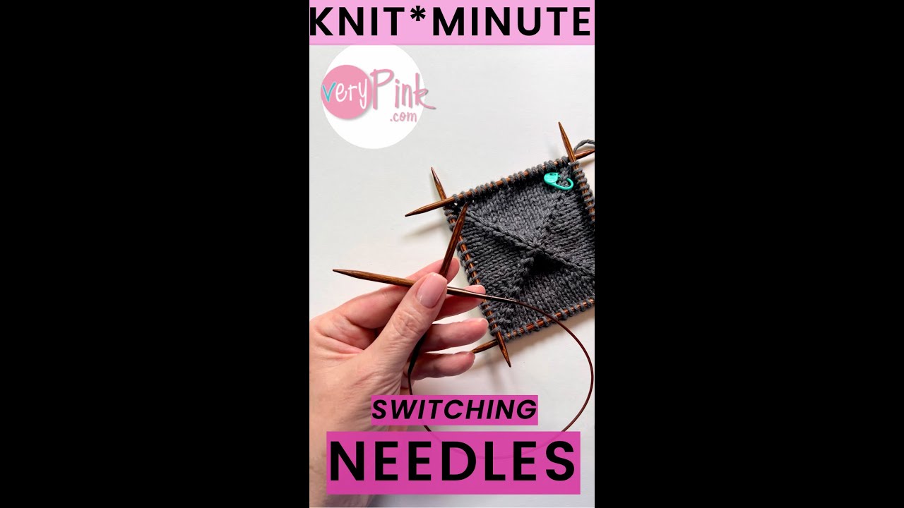Knit*Minute - Switching Needles - YouTube