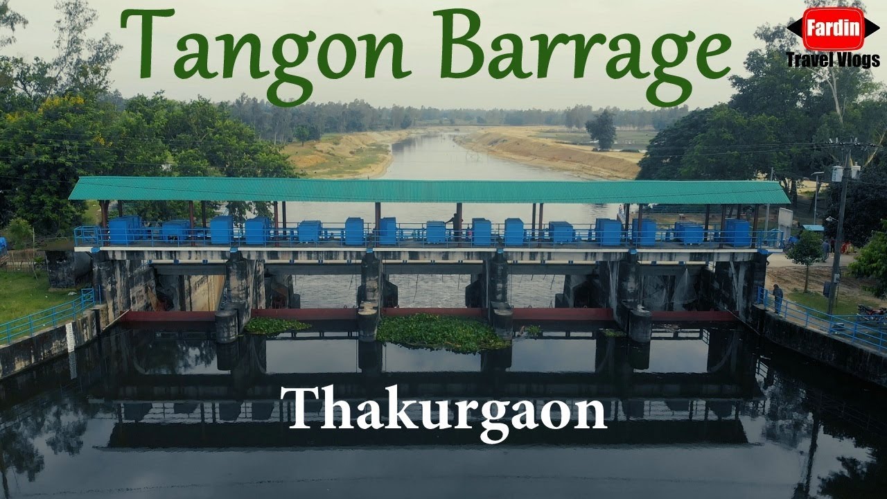 টাংগন ব্যারেজ | A Birds Eye 4K View Of Tangon Barrage, Thakurgaon ...