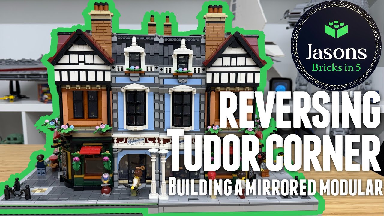 Building a Mirrored Version of the Tudor Corner Lego Modular, set 10350 ...