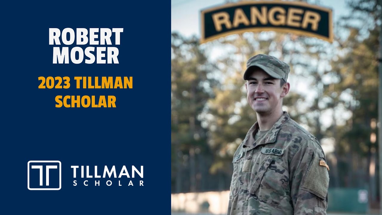 Robert Moser | 2023 Tillman Scholar - YouTube