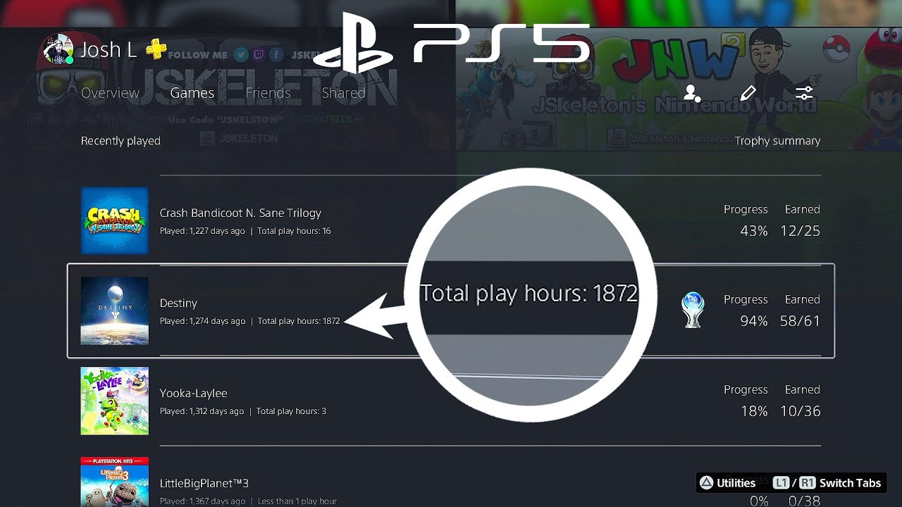 How To See Time Played In Games On PlayStation 5 YouTube