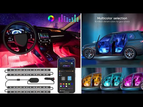 Govee Car LED Lights Smart Interior Lights - YouTube