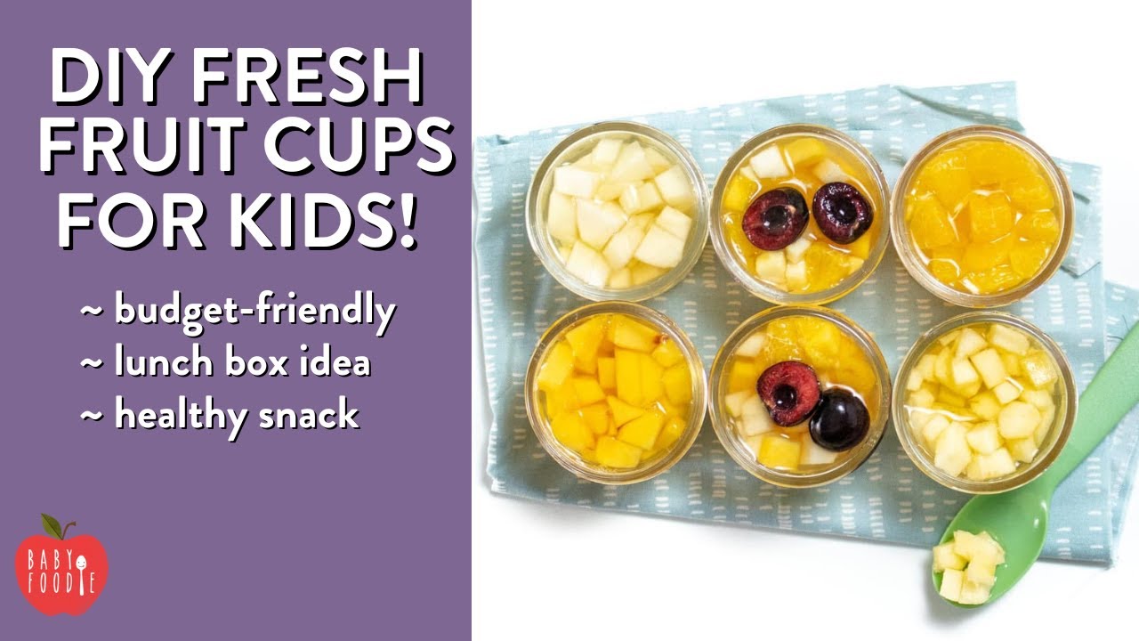 Homemade Fruit Cups for Kids - YouTube