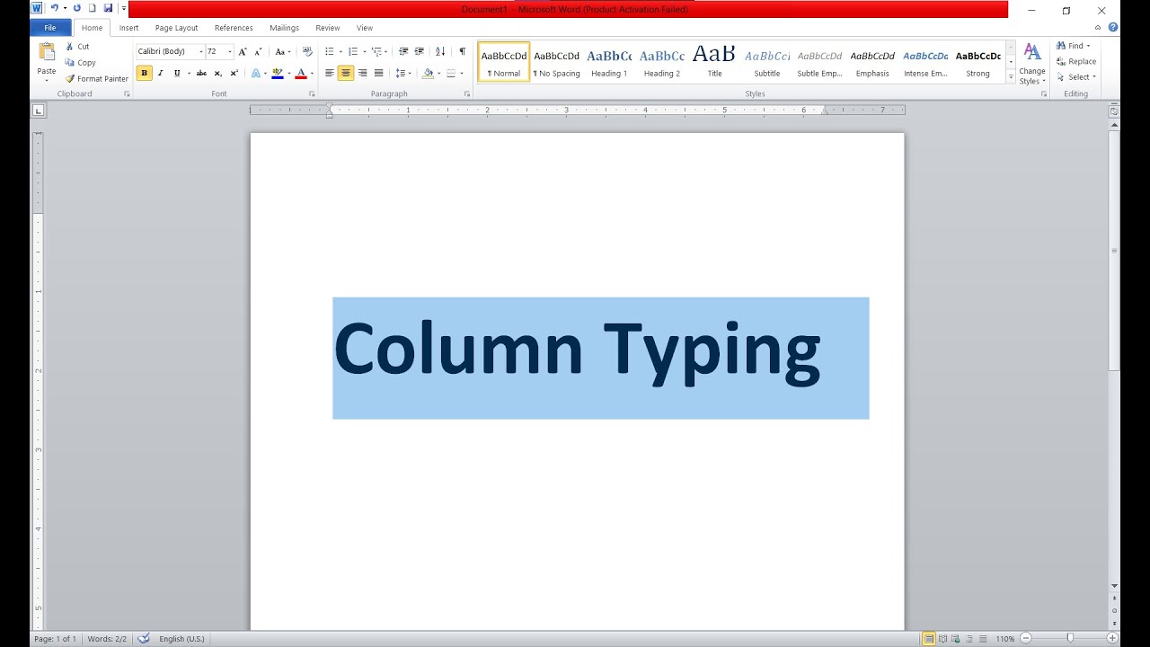 How to make an article as columns - Microsoft Word - YouTube