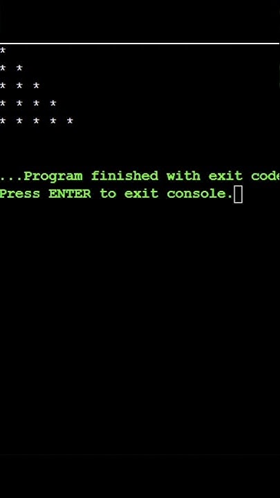 C Program To Print Star Pattern Part 10 Coding Shorts Programming Cprogramming Youtube