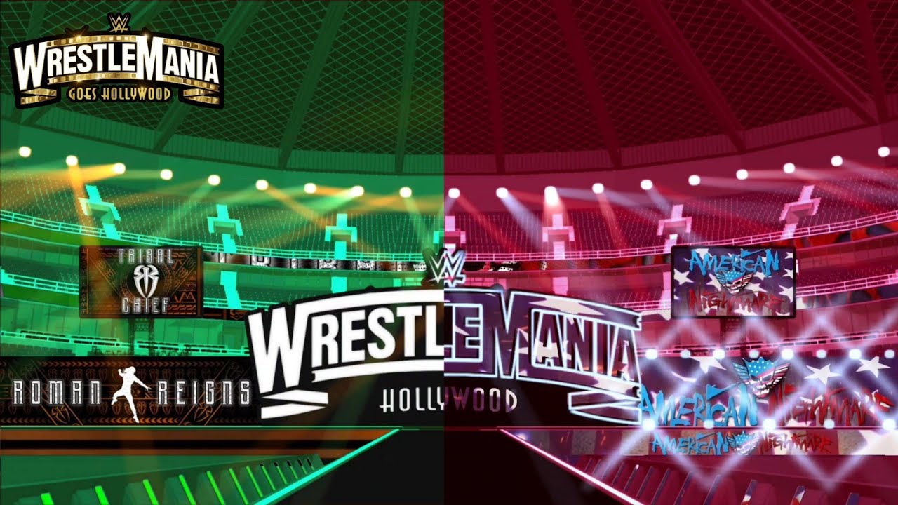 Roman Reings VS Cody Rhodes:Wrestlemania 39 Stage Concept & Pyro ...