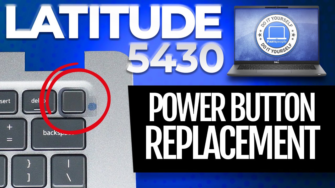 How To Replace Your Power Button | Dell Latitude 5430 - YouTube