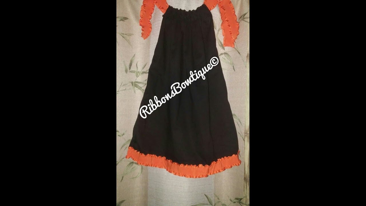 HOW TO: Add Ribbon Ruffle Trim to Bandana Dresses! - YouTube