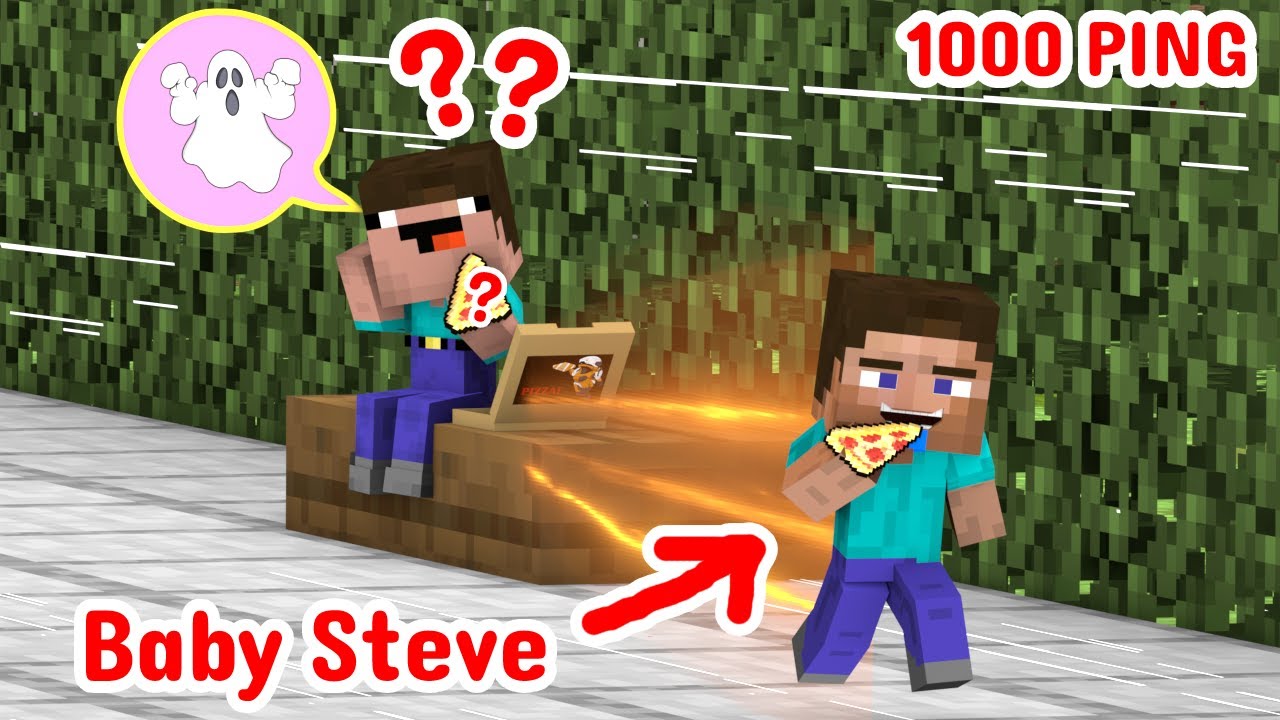 Minecraft On 1000 Ping - Baby Steve Becomes Quicksilver Saves Everyone ...