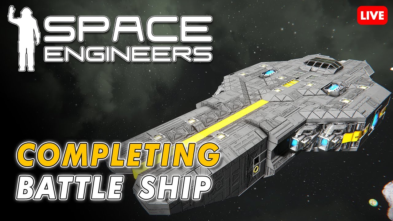 🔴 Completing the Battleship - Beginners to Factorum LIVE - Space ...