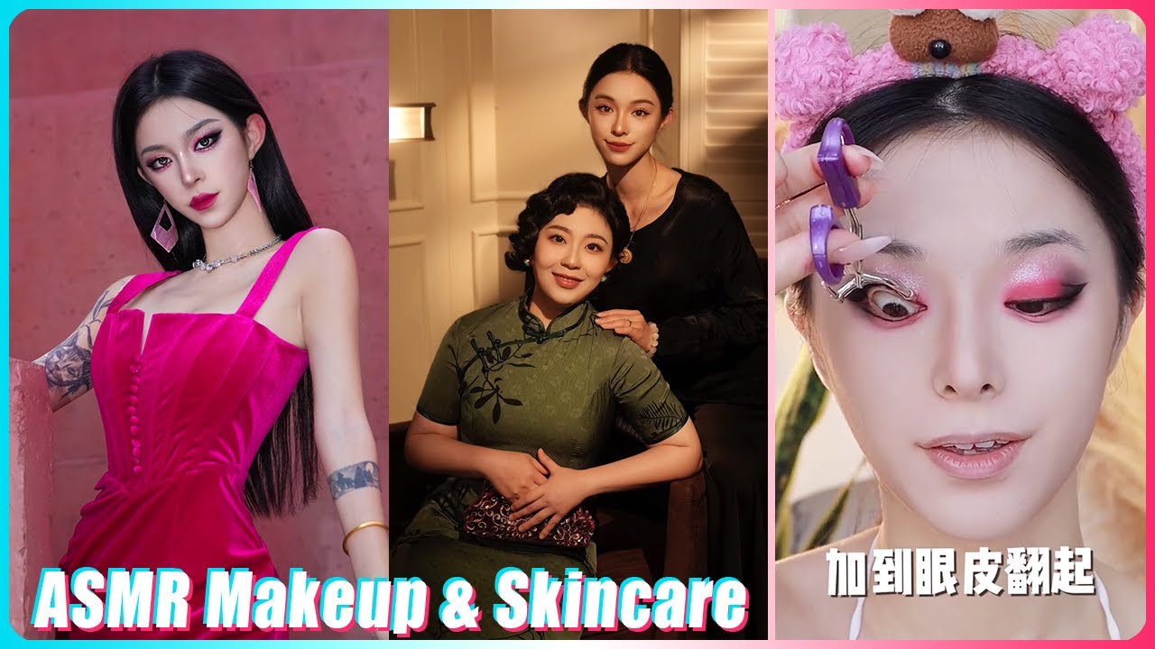Mitsuisen☘️ASMR Makeup Tutorial & Skincare Routines Satisfying skincare asmr🍃Beauty Secrets🌿429 ...