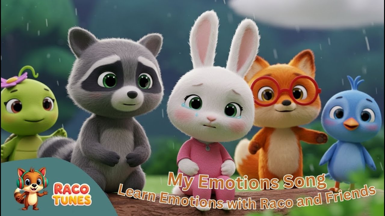 🎵 My Emotions Song – Raco and Friends | Happy, Sad, Angry, Scared ...