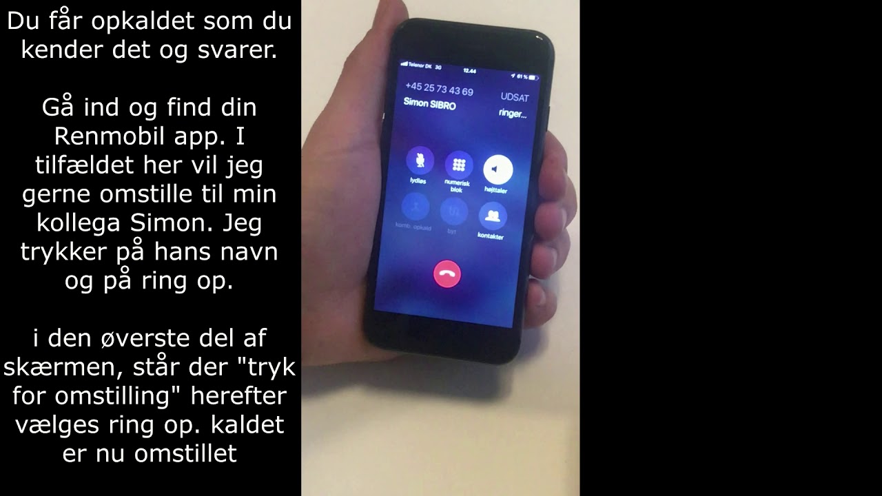 Omstilling på iPhone med Ren Mobil App - Premium - YouTube