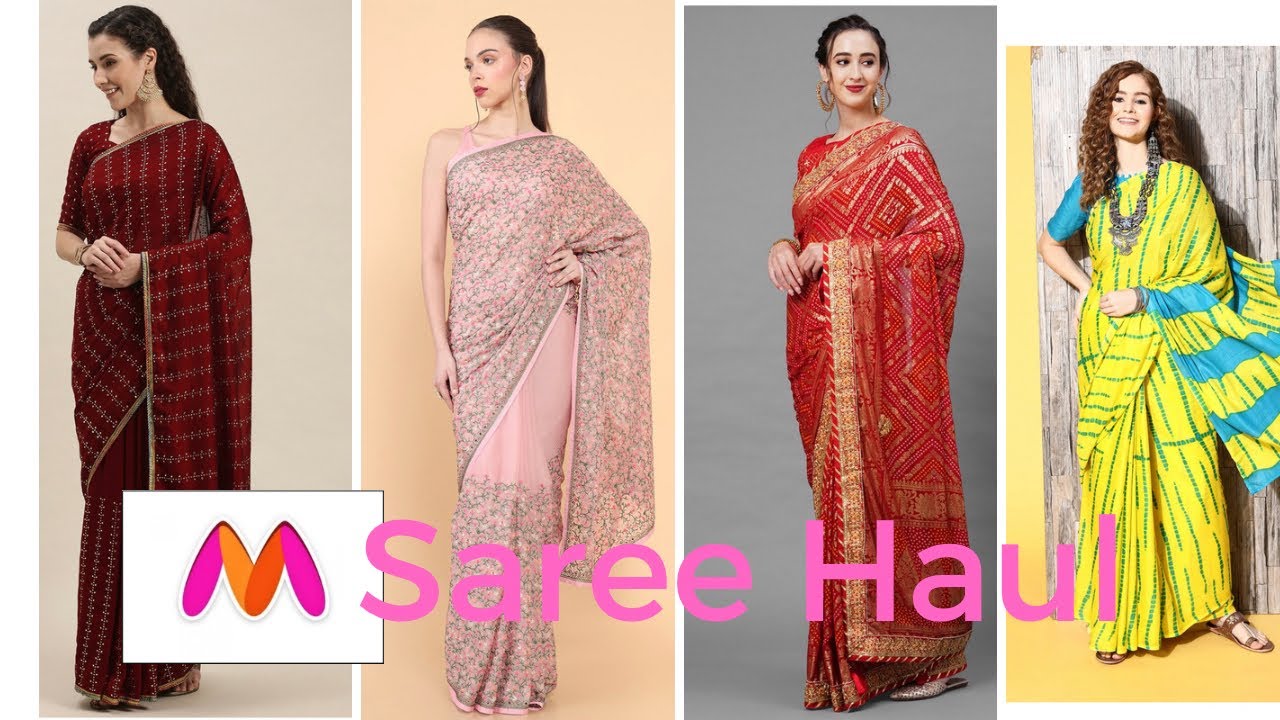 Myntra Festive Wear Saree Haul|| Tryon Haul | * BEST* Ethnic Wear For ...