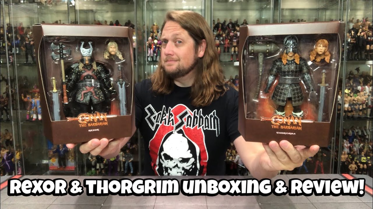 Rexor & Thorgrim Super 7 Conan the Barbarian Ultimate Edition Unboxing ...