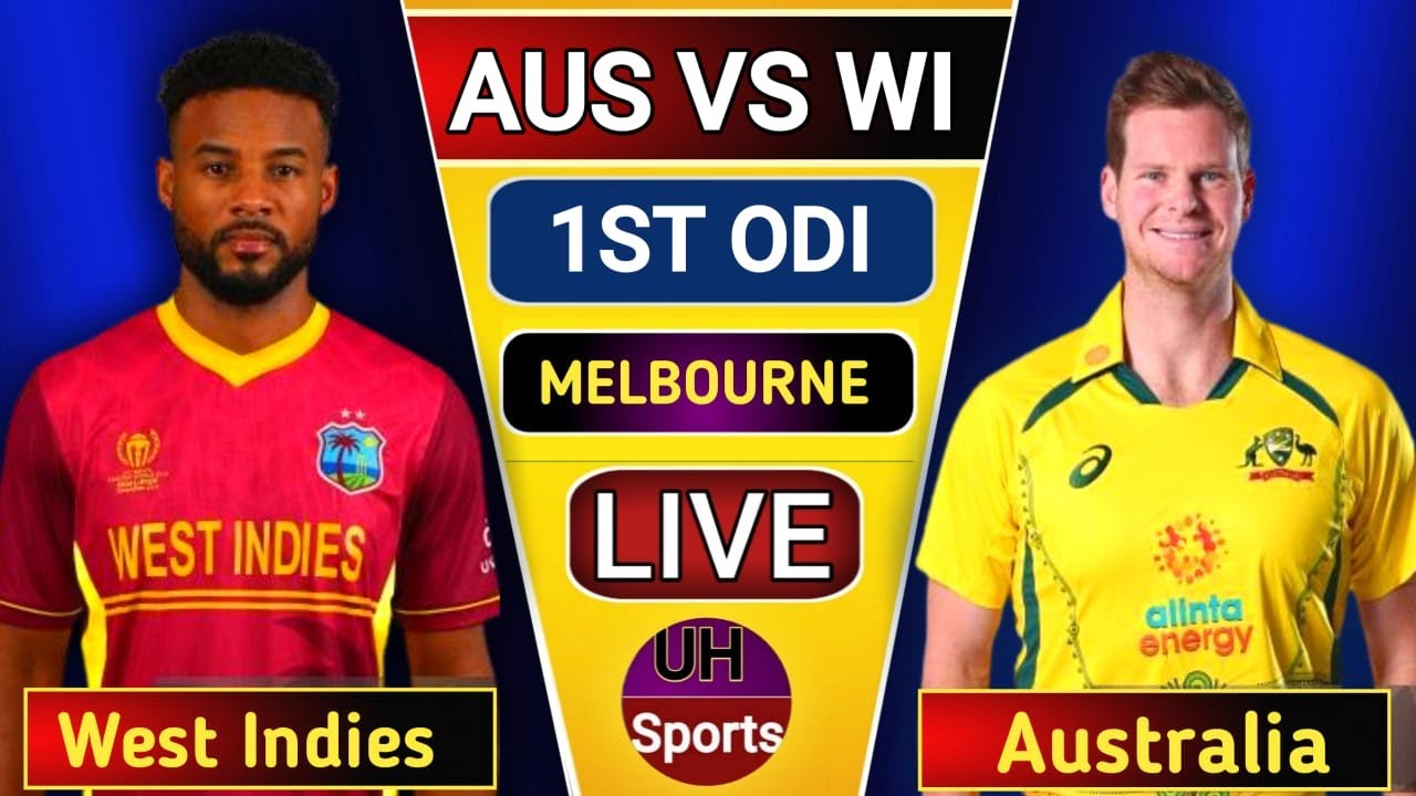 Australia vs West Indies Live | 1st ODI | AUS Vs WI Live Cricket Score | WI Vs AUS Live Match ...