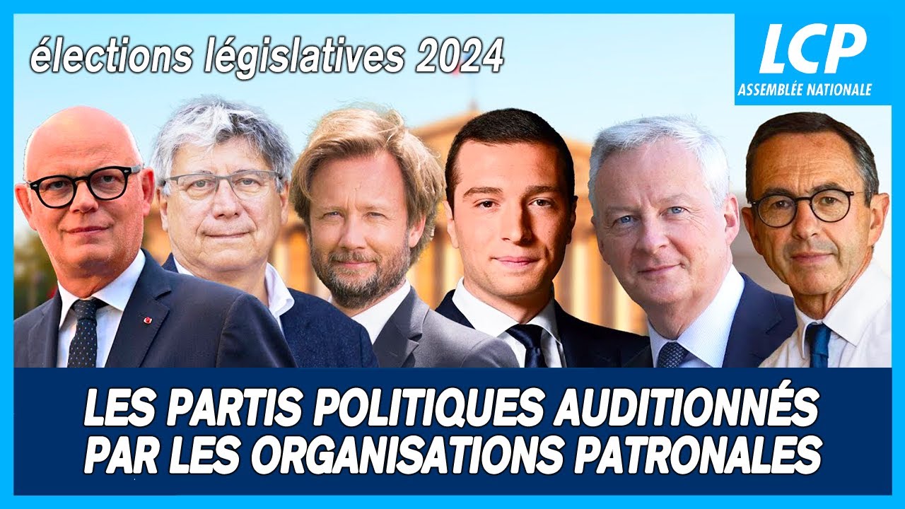 Législatives : les partis politiques auditionnés par les organisations ...