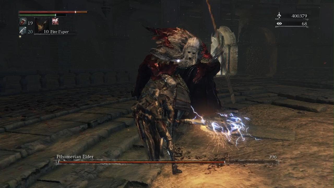 Bloodborne - Pthumerian Elder Boss Fight (Boss #19) - YouTube