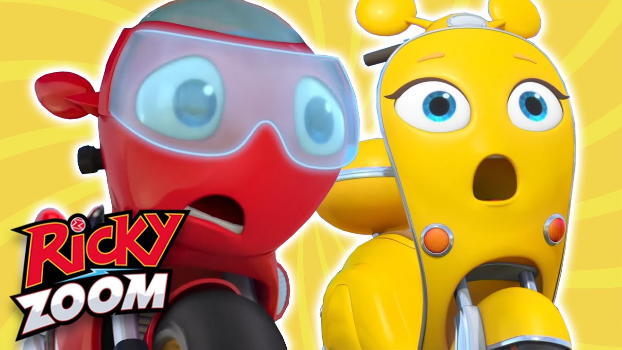 Blip To The Rescue ⚡️Choctastic ⚡️ Motorcycle Cartoon | Ricky Zoom ...