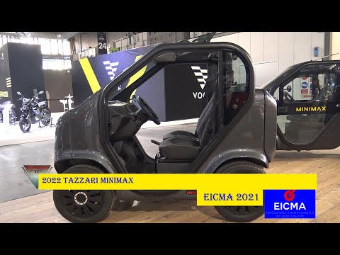 2022 Tazzari Minimax EV Mini Car Walkaround Eicma 2021 - YouTube