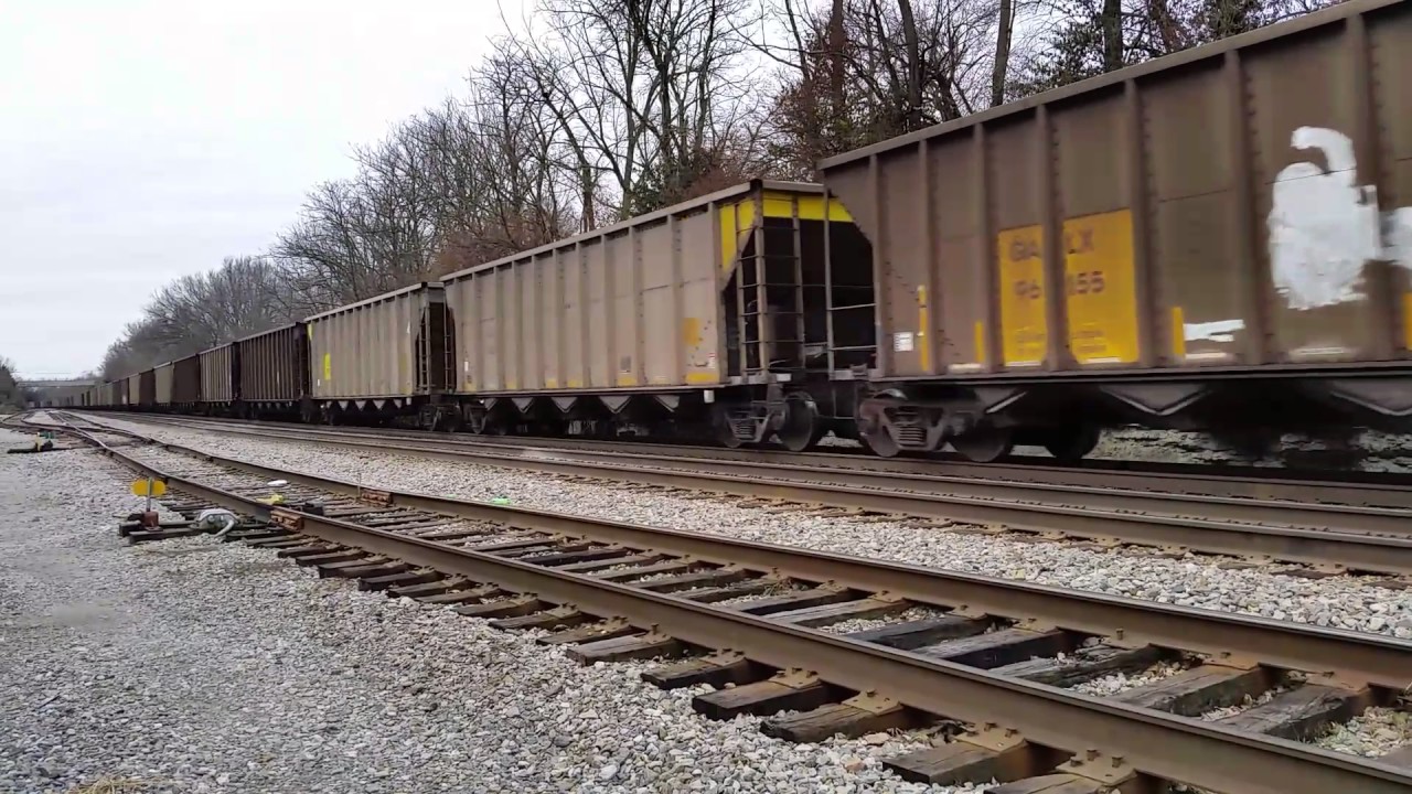 Csx coal train 109 cars - YouTube