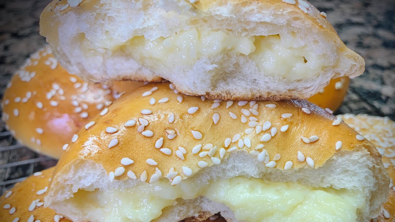 Sweet Custard Buns - banh mi kem ngot - YouTube