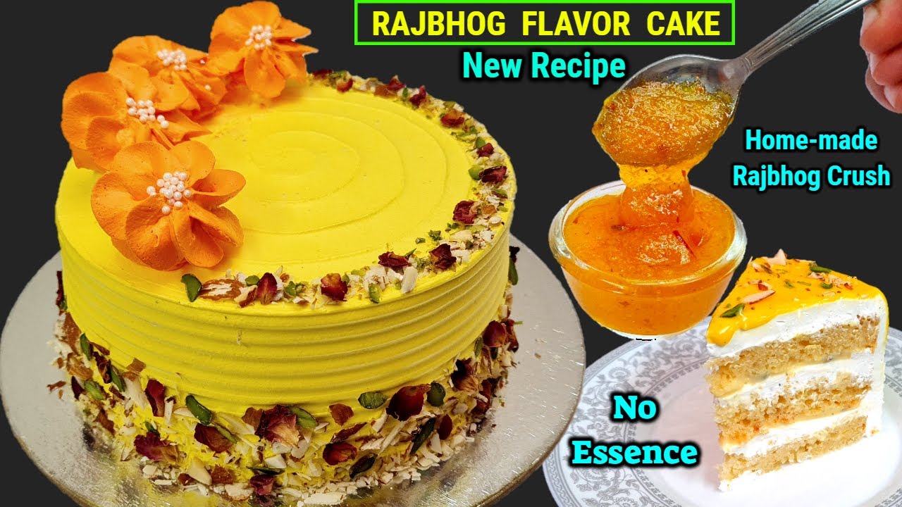 Rajbhog Flavour Birthday Cake with Homemade Rasmalai Crush,No Essence ...