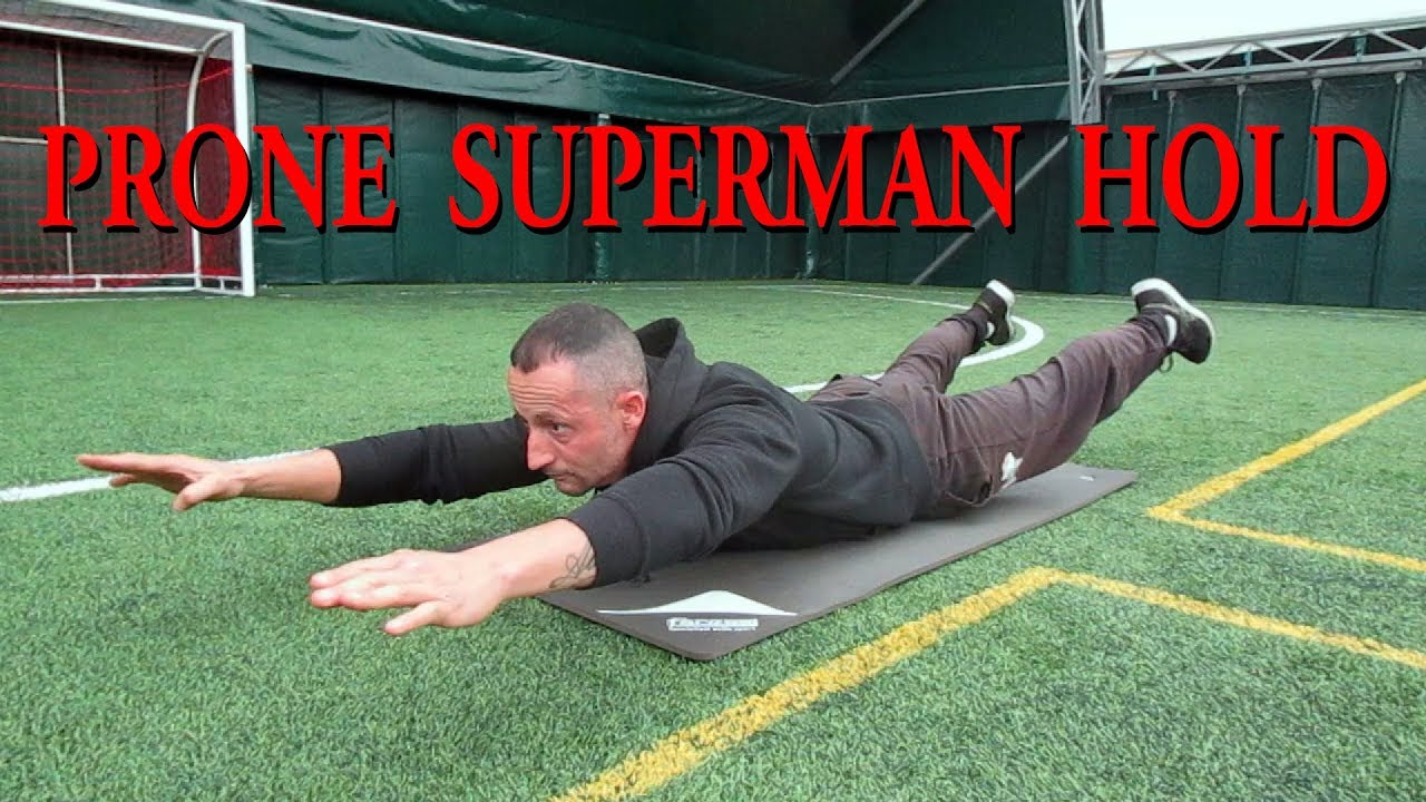 prone superman hold push up - YouTube